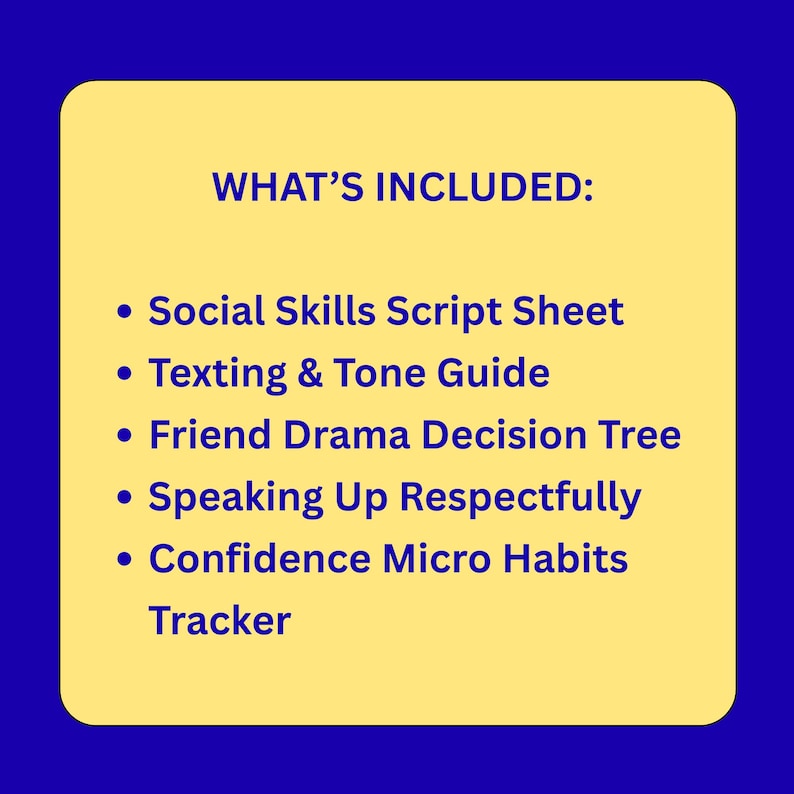 Teen Social Skills Bundle | What to Say, Friend Drama Handling, Respectfully Speaking Up ...