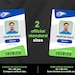 Sport ID Card Canva Template | Editable Team, Coach and Staff Badge ...
