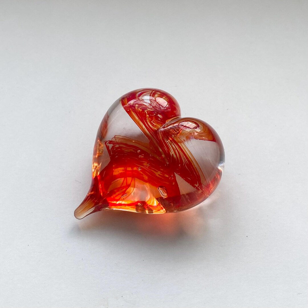 Mini Heart Paperweight Red : DISASTER RELIEF - Etsy