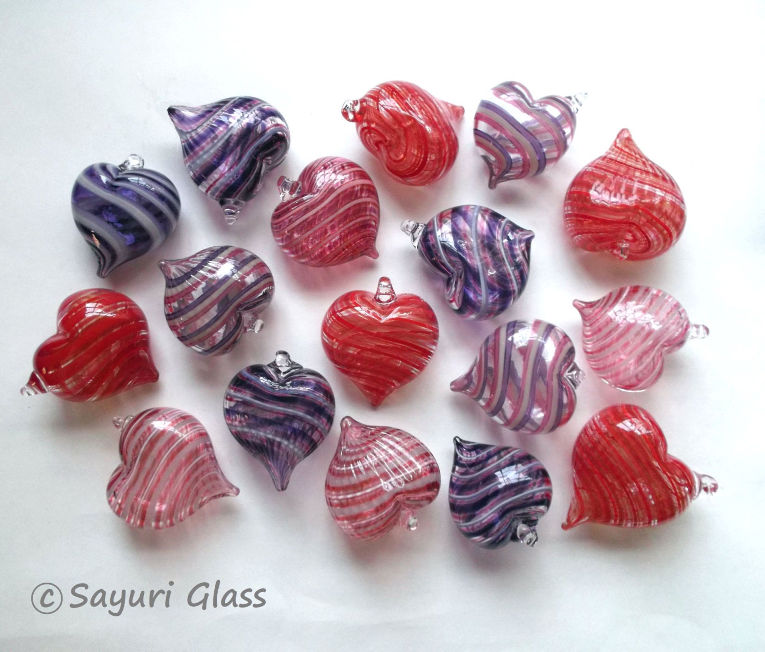 Mini Heart Paperweight Pink & White : DISASTER RELIEF - Etsy