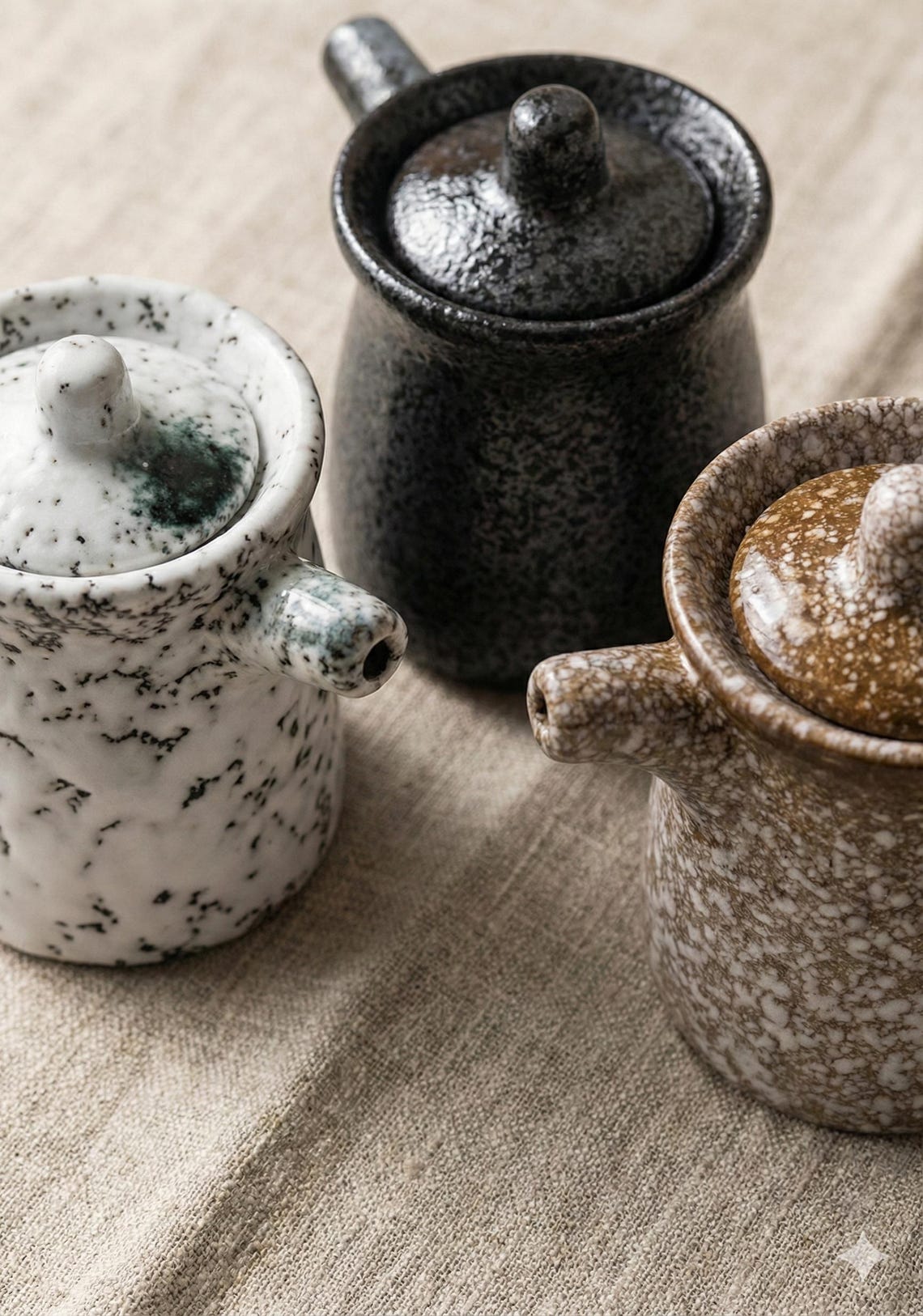 Japanese Ceramic Soy Sauce Dispenser | Wabi-sabi Stoneware Oil ...