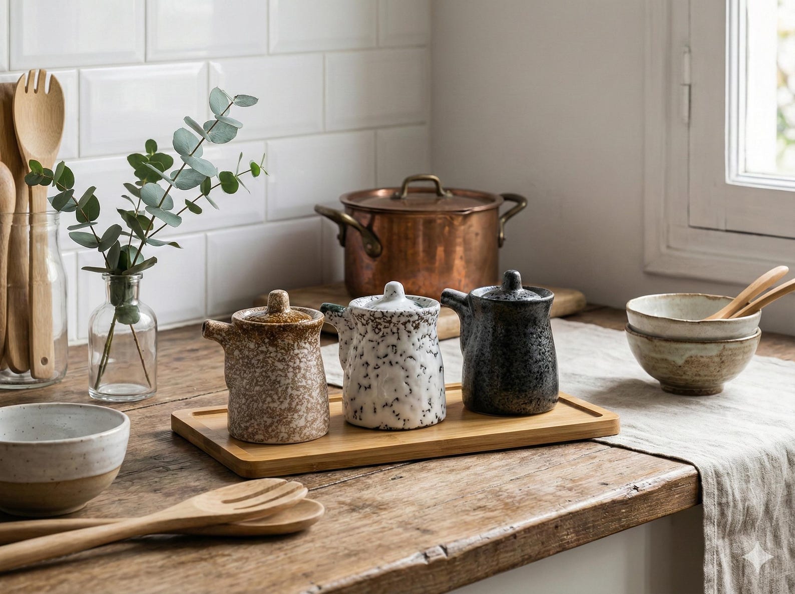 Japanese Ceramic Soy Sauce Dispenser | Wabi-sabi Stoneware Oil ...
