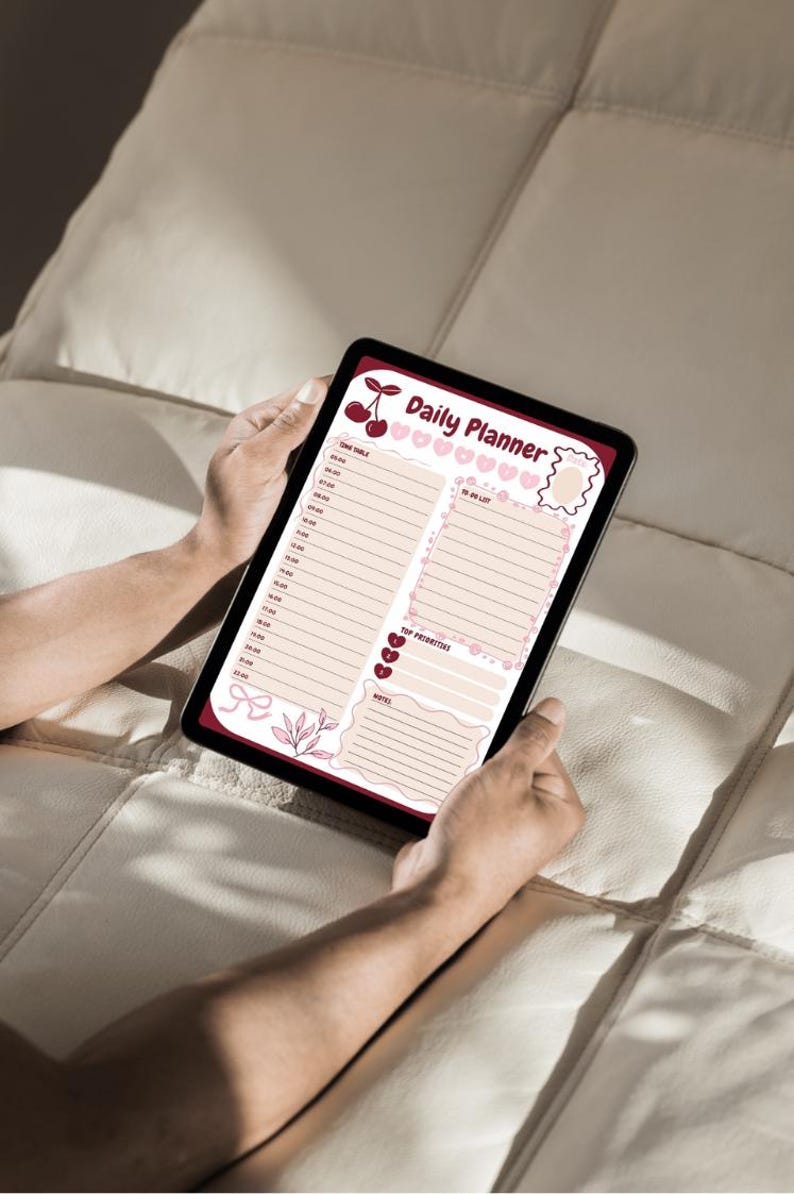 Daily Planner Printable | Hourly Schedule, To-do List (digital Download ...