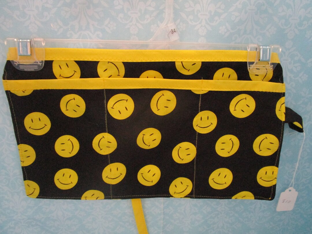 Black and Yellow Smiley Face Carpenter Apron. Child Size 7/8 - Etsy