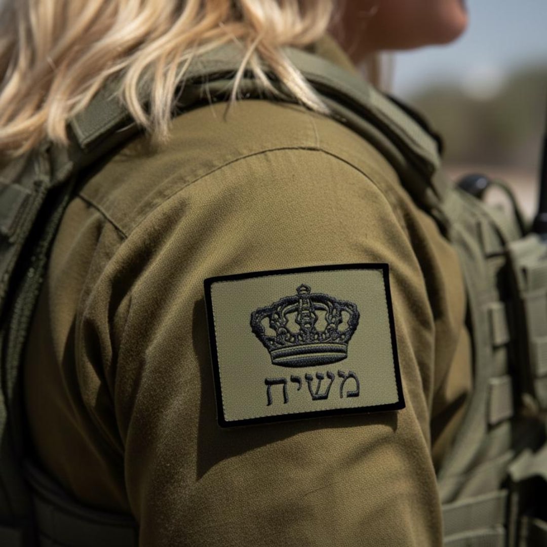 Moshiach Crown IDF Patch | Hebrew Military Iron-on Badge - Etsy
