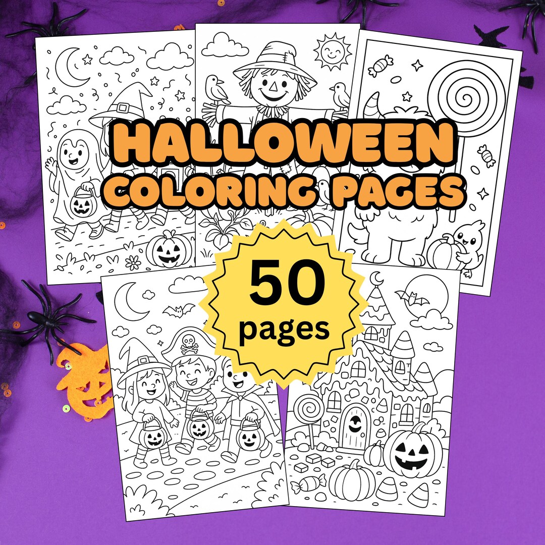 Halloween Coloring Pages for Kids, Fun Halloween Coloring Book ...
