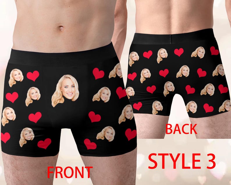 Custom Face Boxers Briefs, Personalized Gift for Him - Etsy