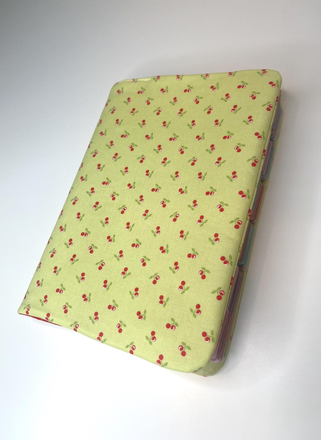 Handmade Cherry Bible Cover | Fabric Bible Case | Custom Bible Sleeve ...