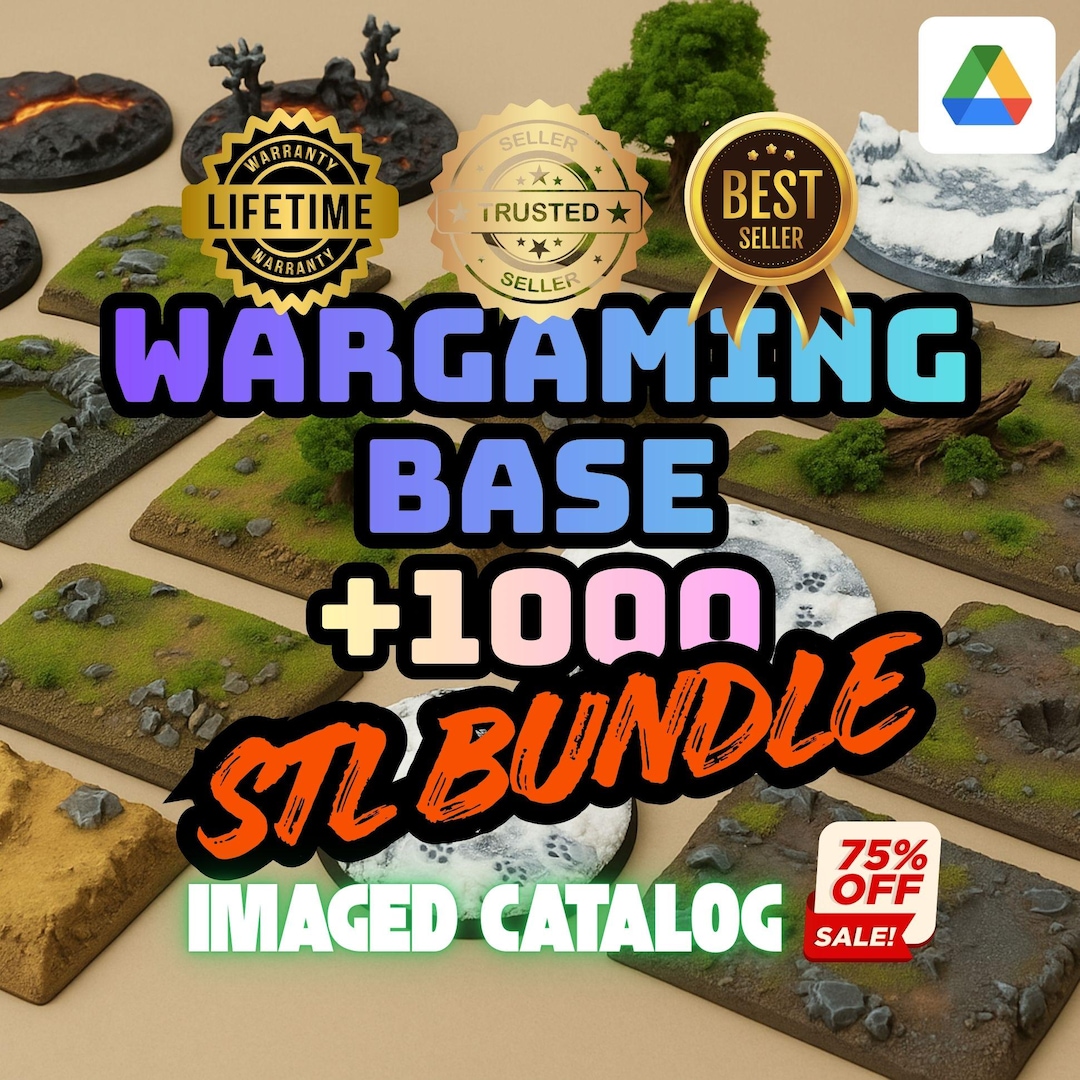 1000+ Wargaming Bases STL Bundle – Miniature Base Collection for ...