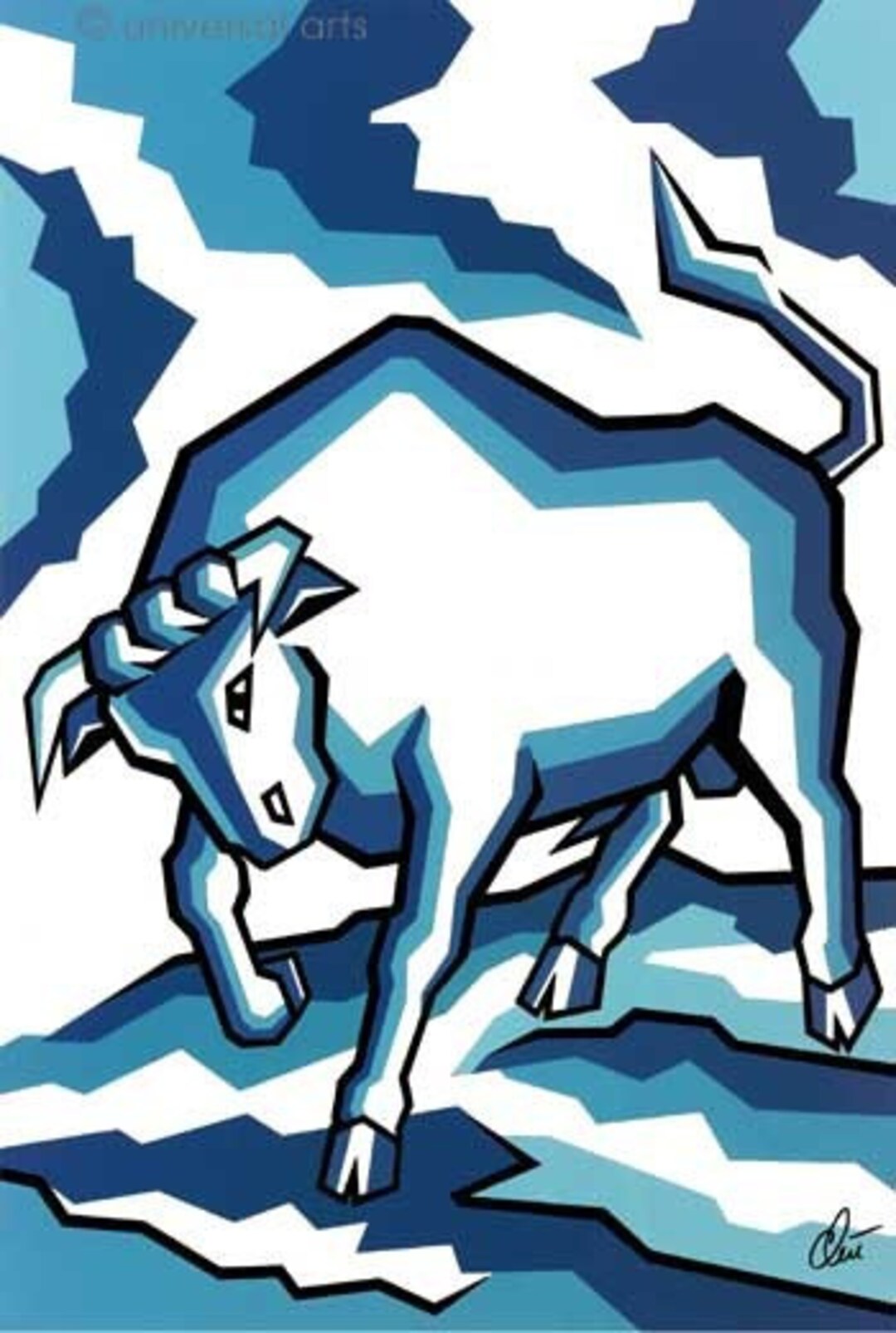 Jacqueline Ditt "taurus" Original Graphic Artcard - Etsy