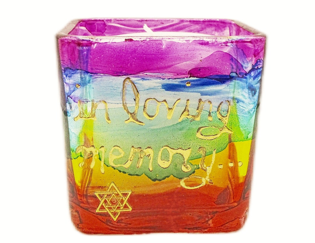 Yahrzeit Candle Holder Jewish Memorial Candle - Etsy