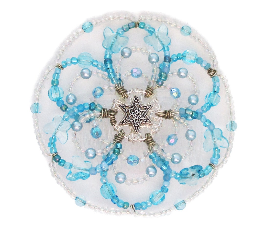 A Desert Kippot Design aquamarine - Etsy