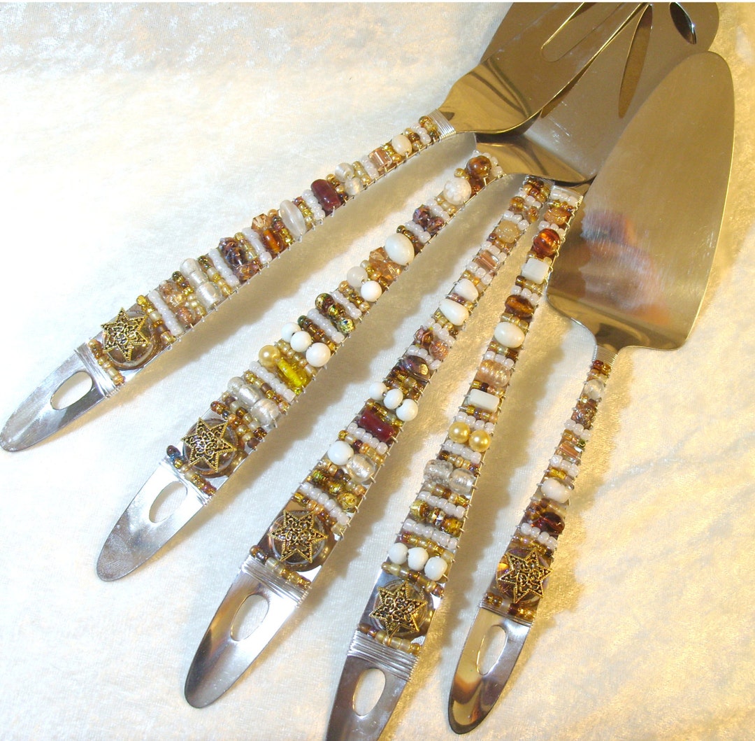 Beaded Serving Utensils Milk and Honey - Etsy