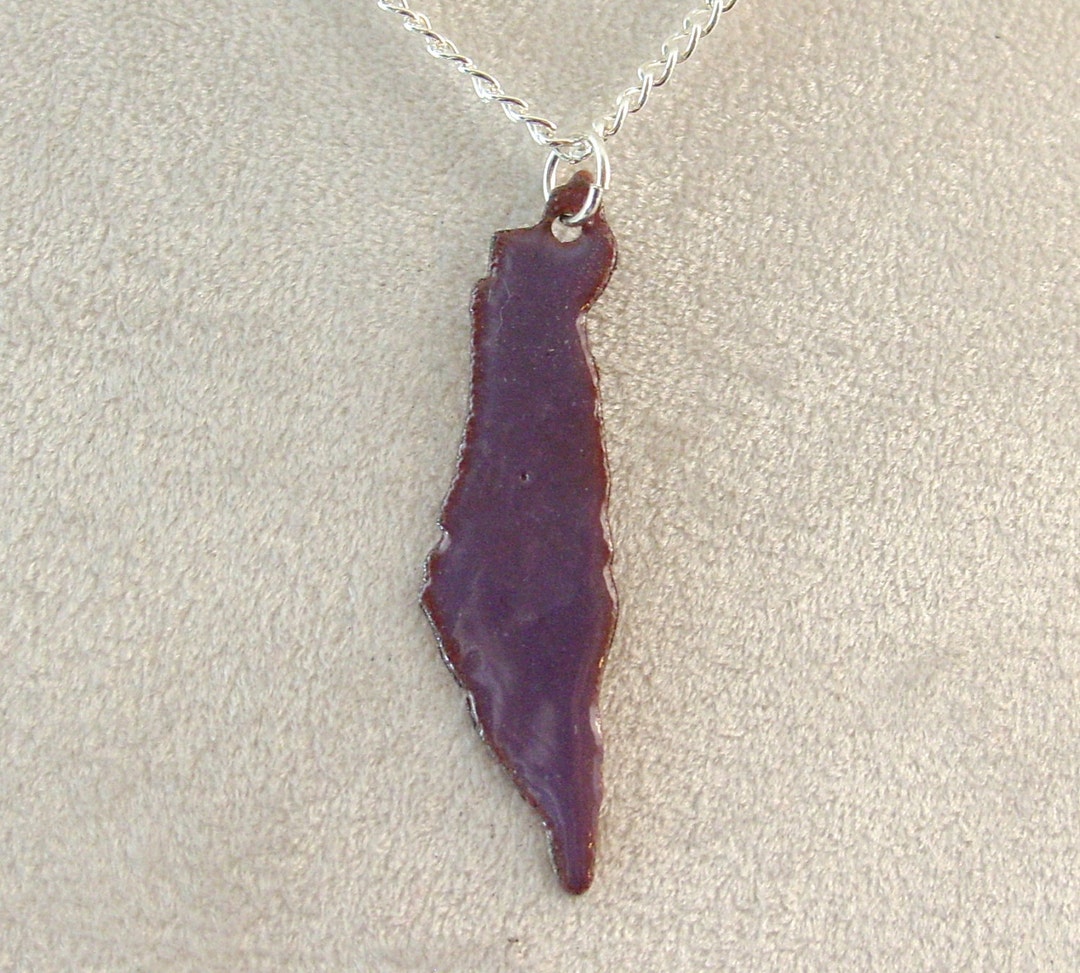 Copper Enameled State of Israel Purple - Etsy