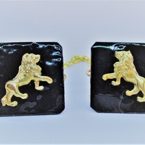 Tallit Clips Lion of Judah on Copper Enamel - Etsy