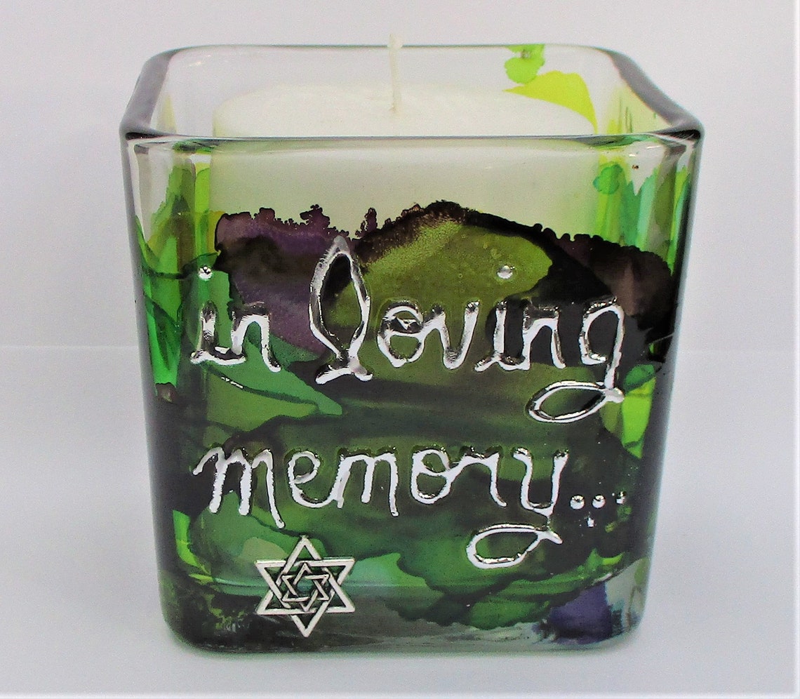 Yahrzeit Candle Holder Jewish Memorial Candle - Etsy