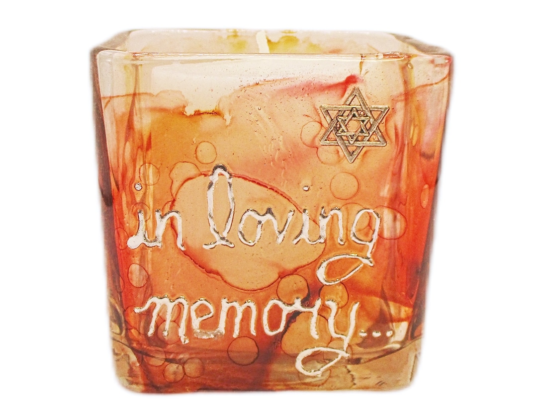 Yahrzeit Candle Holder Jewish Memorial Candle - Etsy