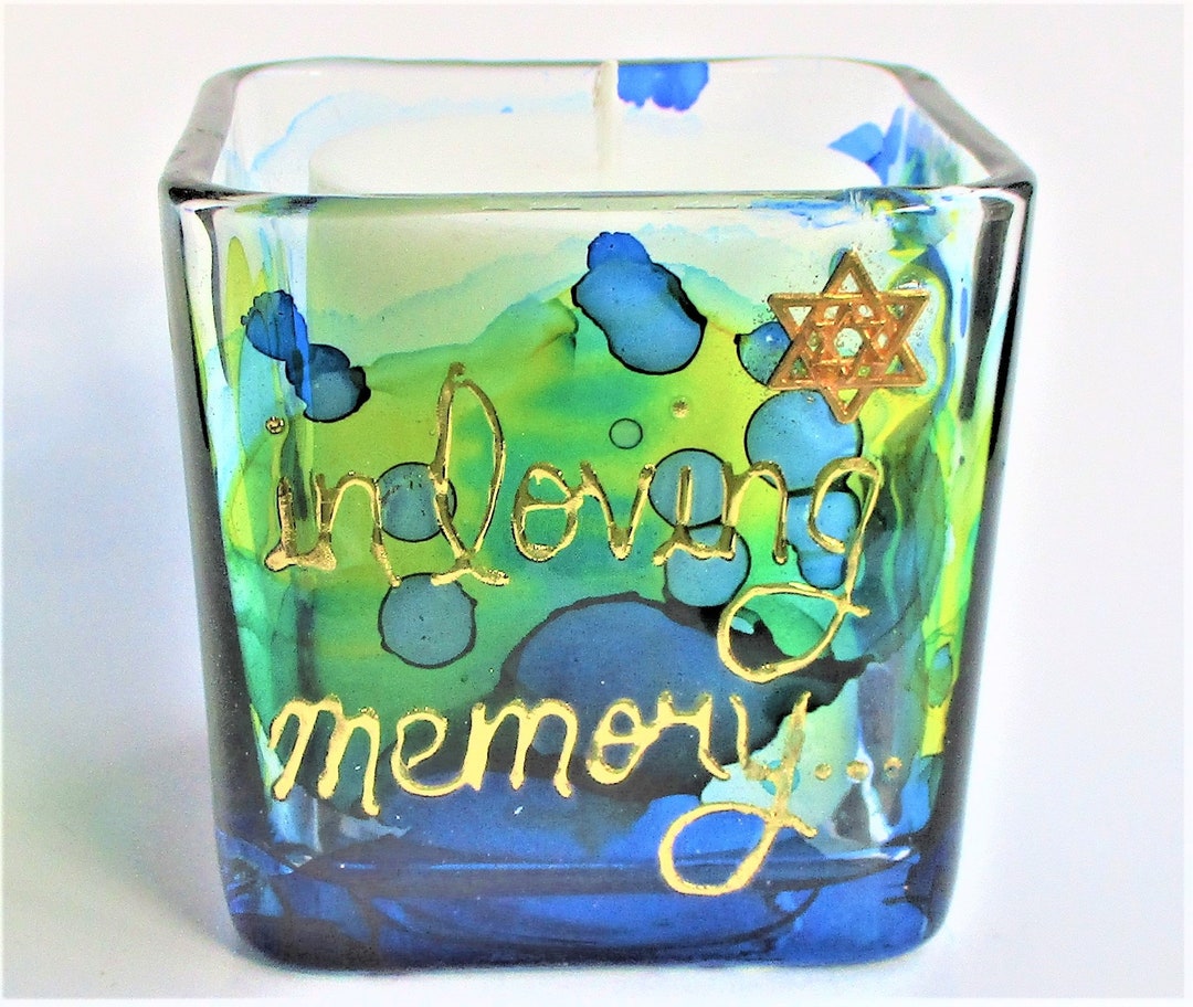 Yahrzeit Candle Holder - Jewish Memorial Candle - Etsy