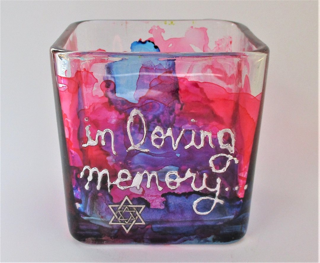 Yahrzeit Candle Holder Jewish Memorial Candle - Etsy