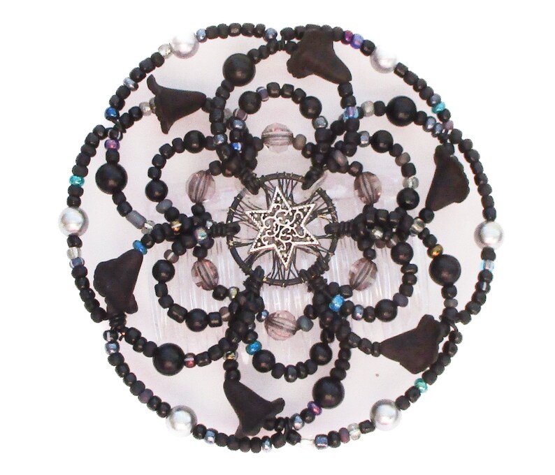 A Desert Kippot Design black Dahlia - Etsy
