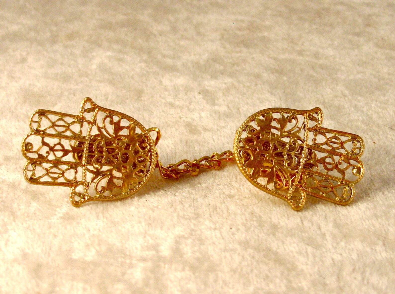 Hamsa Tallit Clips Gold - Etsy