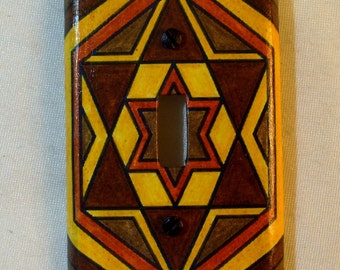 Star of David Light Switch Plate - Etsy