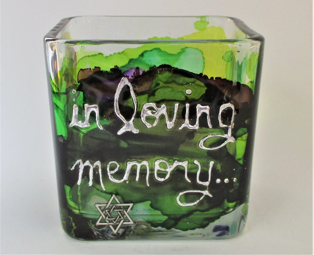Yahrzeit Candle Holder Jewish Memorial Candle - Etsy