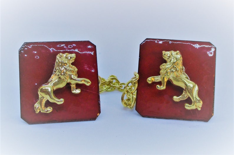 Tallit Clips Lion of Judah on Copper Enamel - Etsy