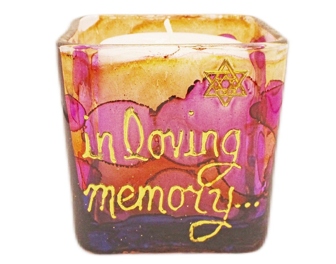 Yahrzeit Candle Holder Jewish Memorial Candle - Etsy