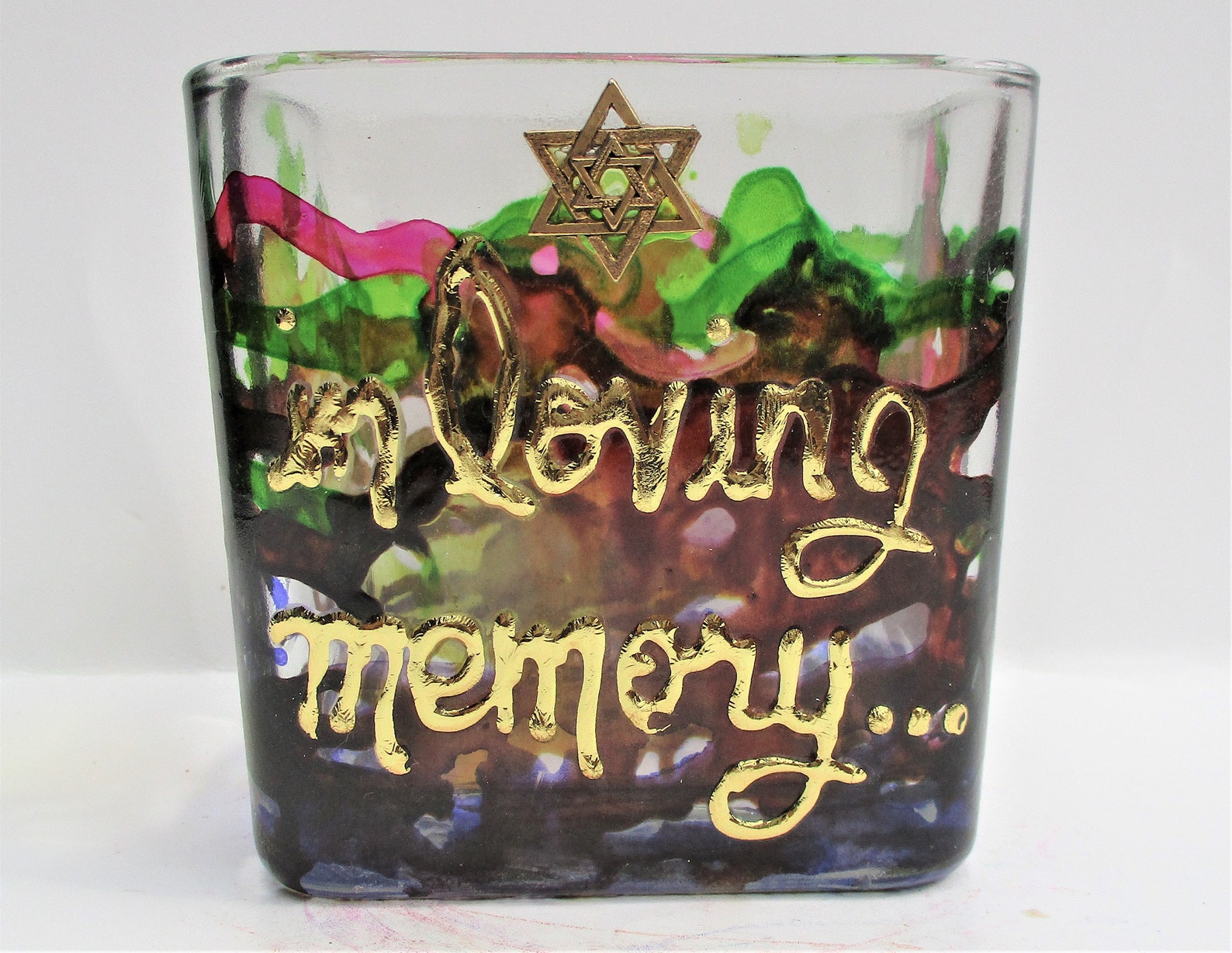 Yahrzeit Candle Holder Jewish Memorial Candle | Etsy