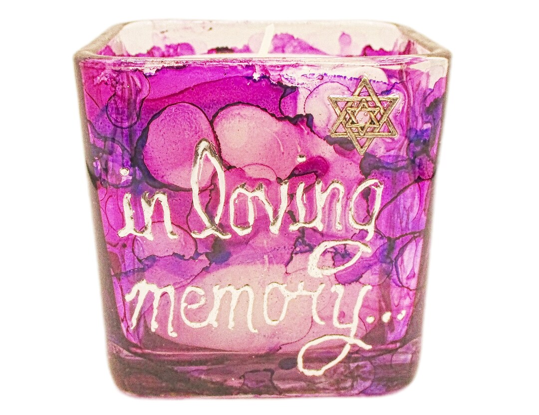 Yahrzeit Candle Holder Jewish Memorial Candle - Etsy