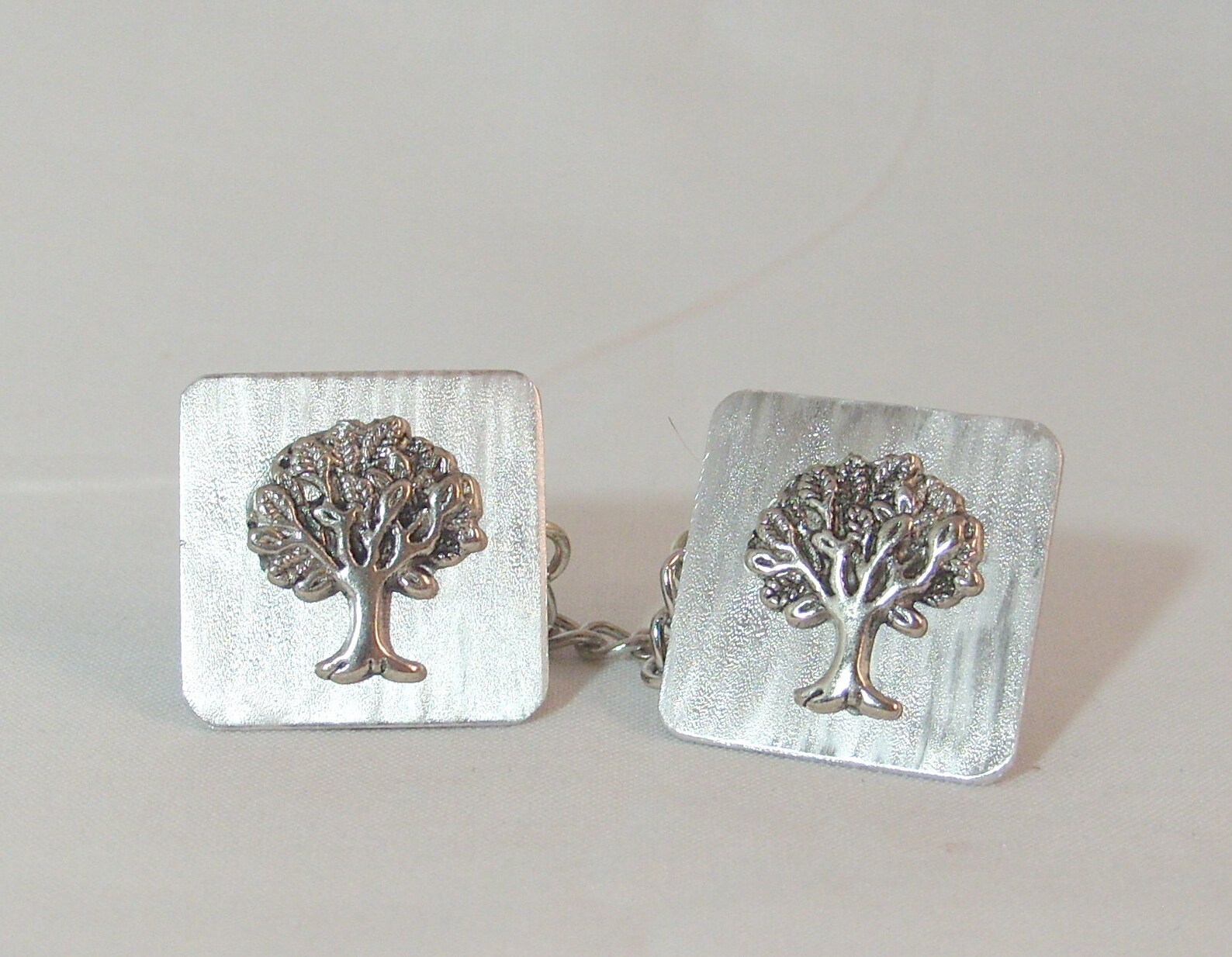 Tallit Clips Silver Tree of Life on Brushed Aluminum | Etsy