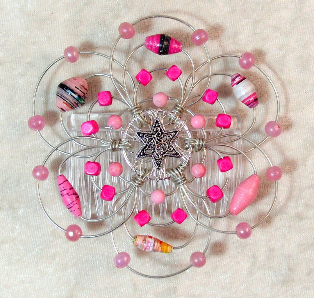 Pinks Beaded Kippah, Yarmulke, Jewish Head Covering, Bat Mitzvah, Bar ...