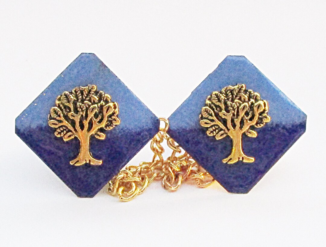 Torch Enamel on Copper Tallit Clips-bat Mitzvah, Bar Mitzvah, Hanukkah ...