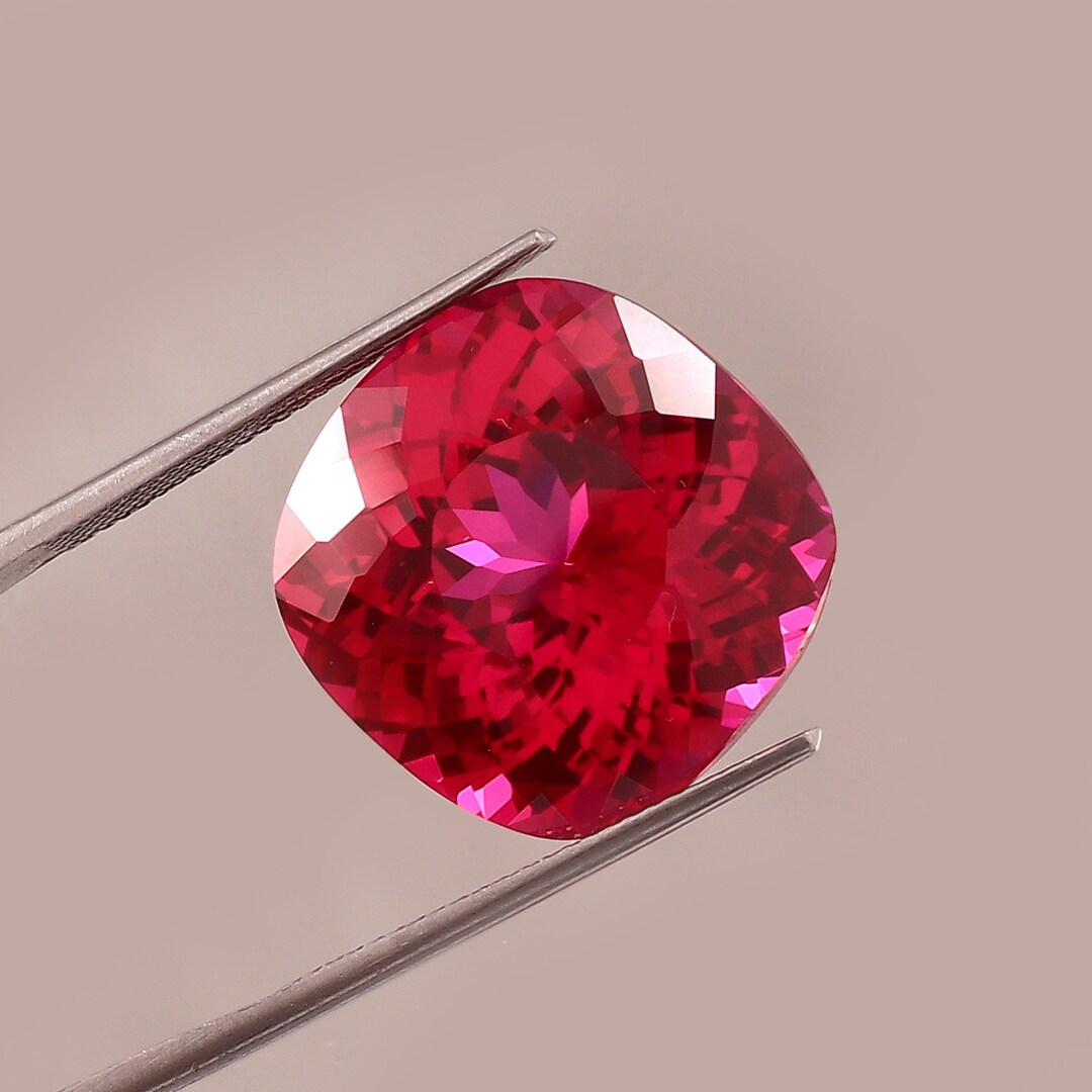 33.35 CT Ceylon Ruby Gemstone, Cushion Cut for Jewelry - Etsy