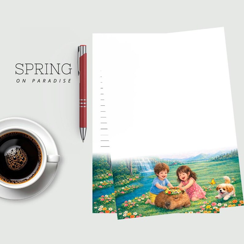 JW Stationery - JW Letter Witnessing Stationery With Paradise Artwork ...