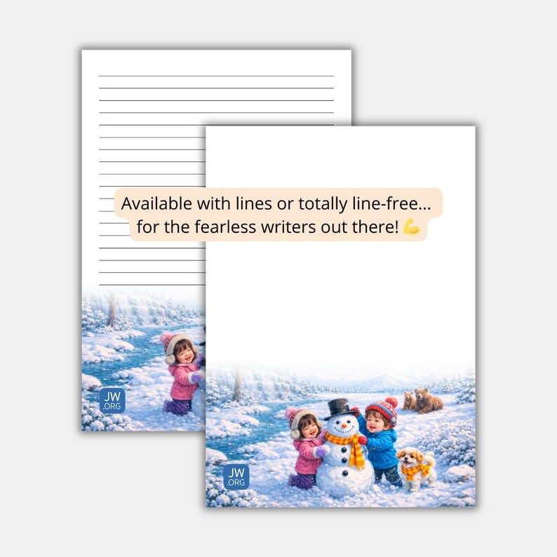 JW Stationery - JW Letter Witnessing Stationery With Paradise Artwork ...