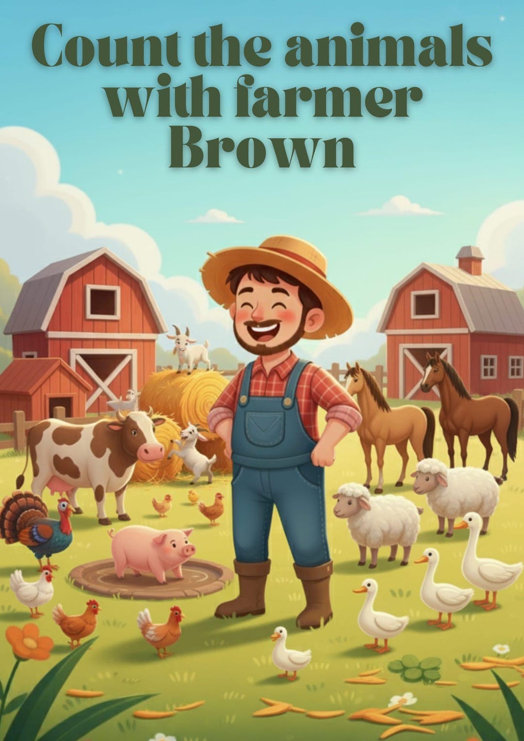 Farmer Brown's Farm Animals Counting Book | Printable Educational ...