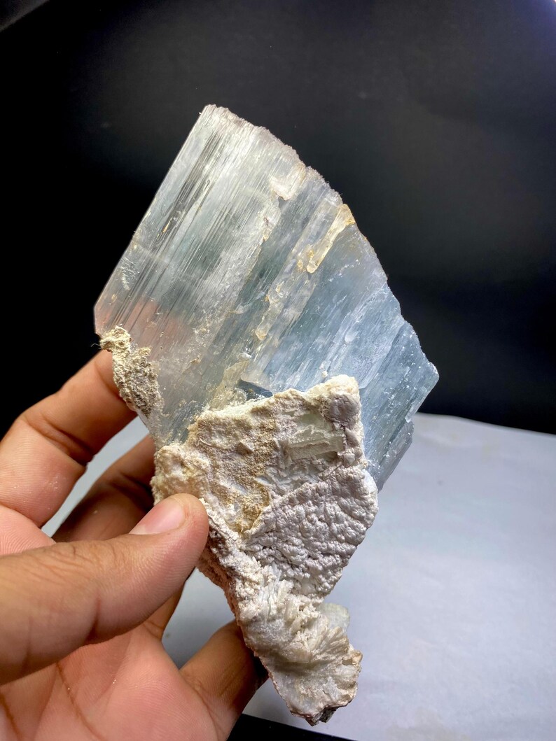 Natural Bi - Color Kunzite Double Terminated Crystals on Matrix Sample ...