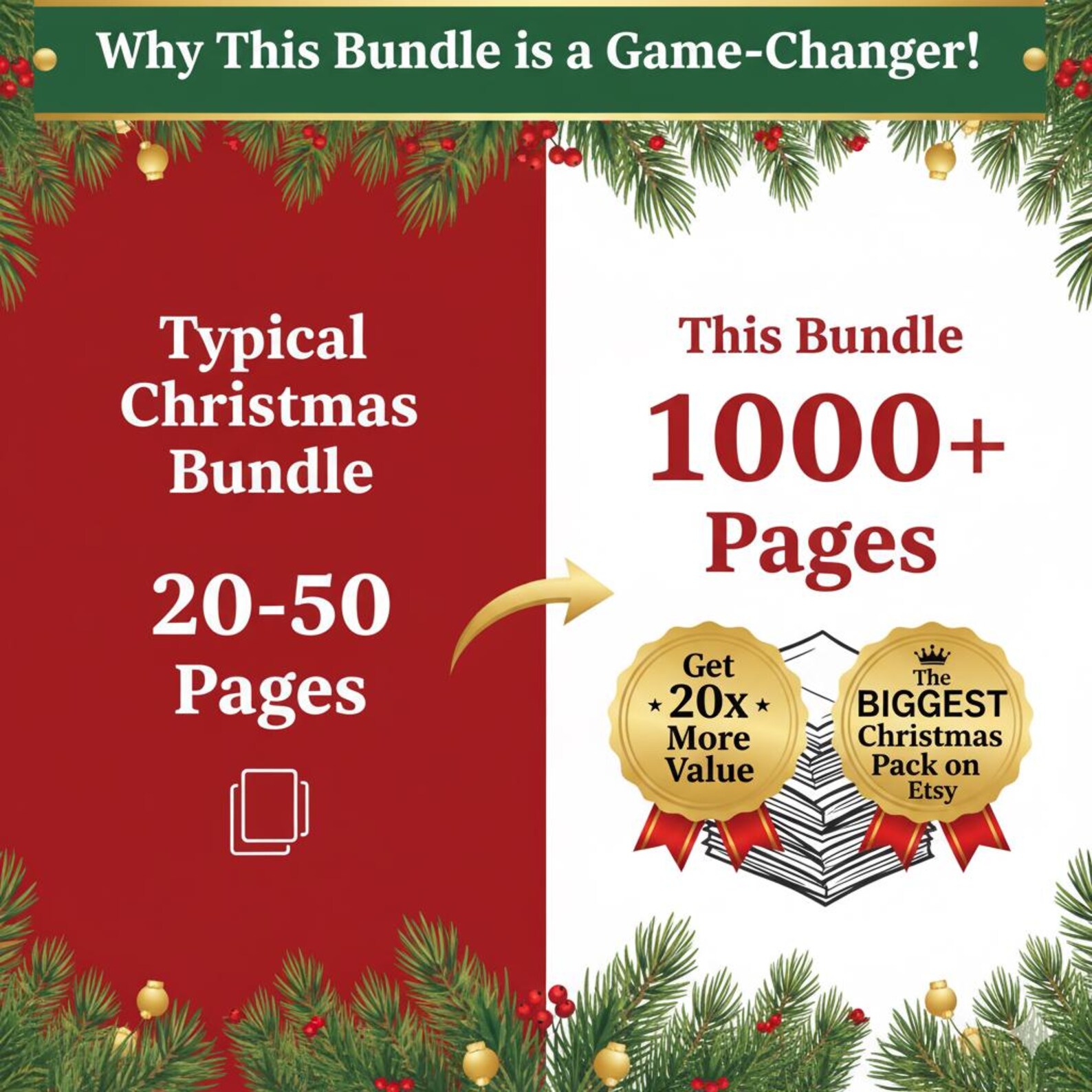 1000+ Christmas Coloring & Activity Pages Mega Bundle | Kids Worksheets ...