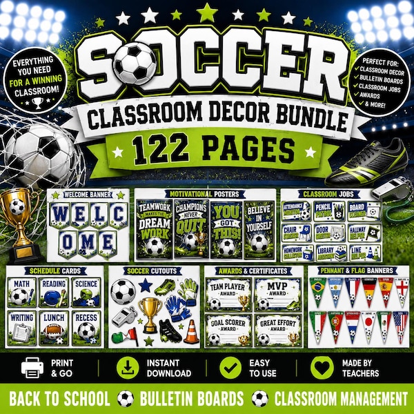 Soccer Bulletin Board - Etsy