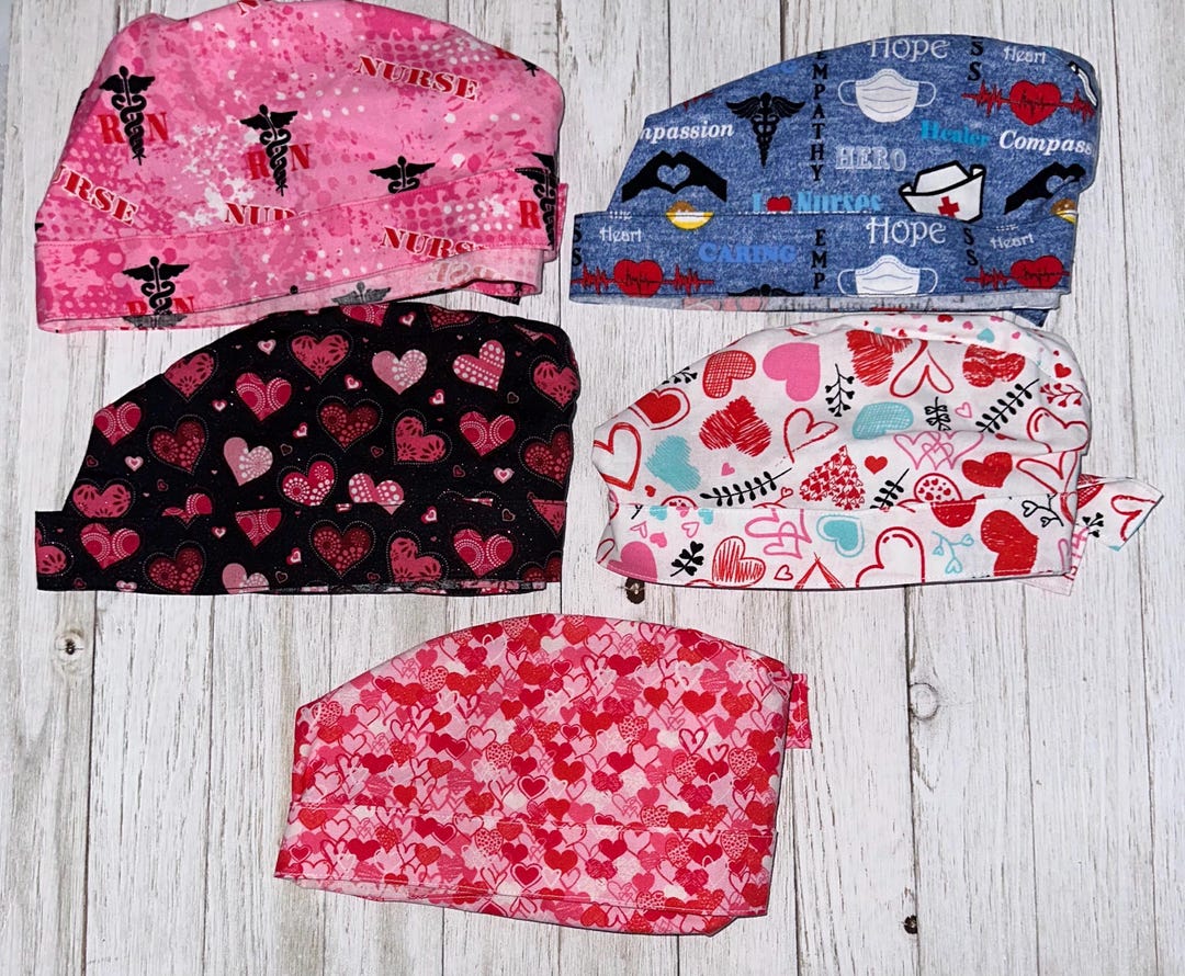 Clearance Elastic Scrub Caps, Choose Your Print, Surgical Cap, Nurse ...