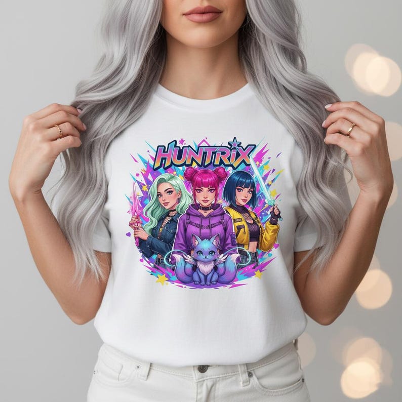 Kpop Huntrix Digital Download, PNG File, Girl Group Art, Anime ...