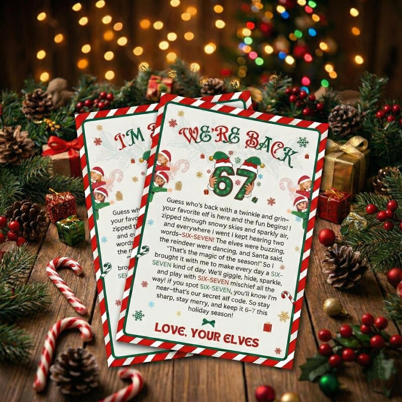 67 Meme Elf Arrival Letter Printable, Christmas Elf Notes (PDF & JPEG ...