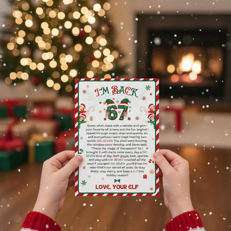 67 Meme Elf Arrival Letter Printable, Christmas Elf Notes (PDF & JPEG ...