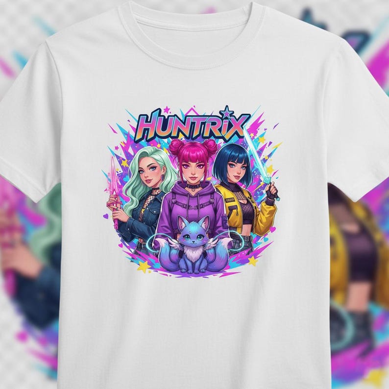 Kpop Huntrix Digital Download, PNG File, Girl Group Art, Anime ...