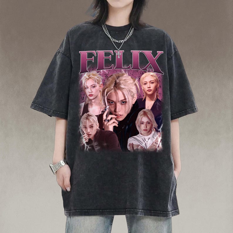Vintage Felix Stray Kids T-shirt, 90s Bootleg Style Unisex Tee - Etsy