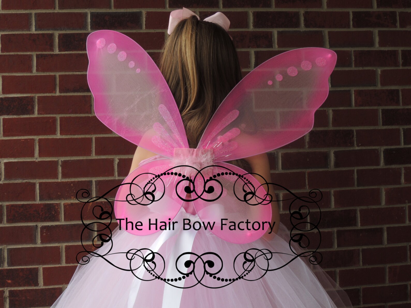 The Hair Bow Factory Tooth Fairy Inspired Pink and White Tutu Dress and ...
