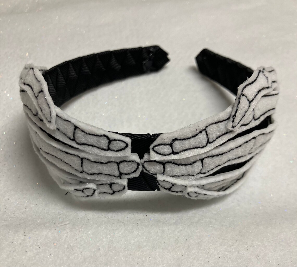 The Hair Bow Factory Skeleton Hands Headband Halloween SKELETON - Etsy