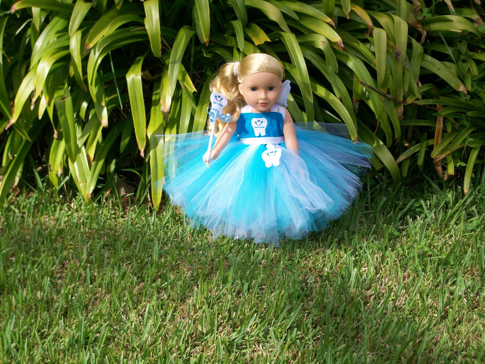 The Hair Bow Factory Tooth Fairy Inspired Turquoise and White Tutu ...